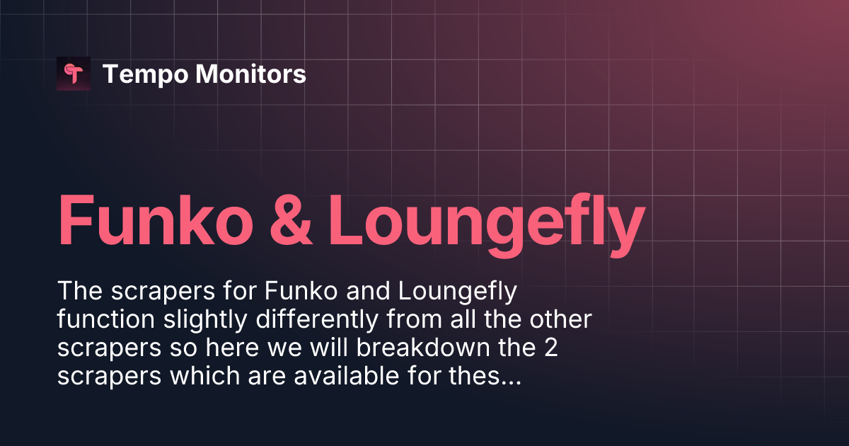 Funko & Loungefly | Tempo Monitors